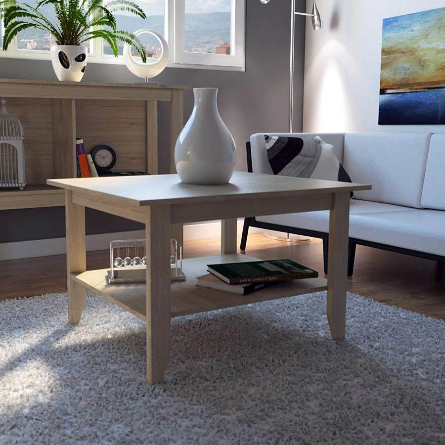 Mesa de Centro Sarume, Beige, con Amplia Superficie – El Gigante del Hogar